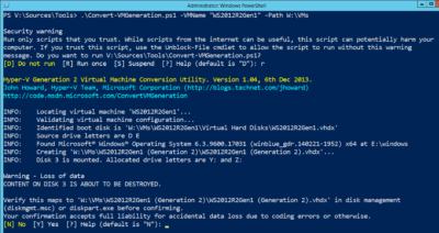 Hyper-V Generation 1 VM in Generation 2 VM konvertieren - Microsoft ...
