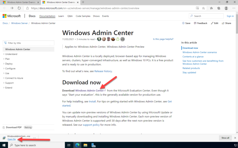 Installing and Configuring Windows Admin Center for Windows Server 2022 ...